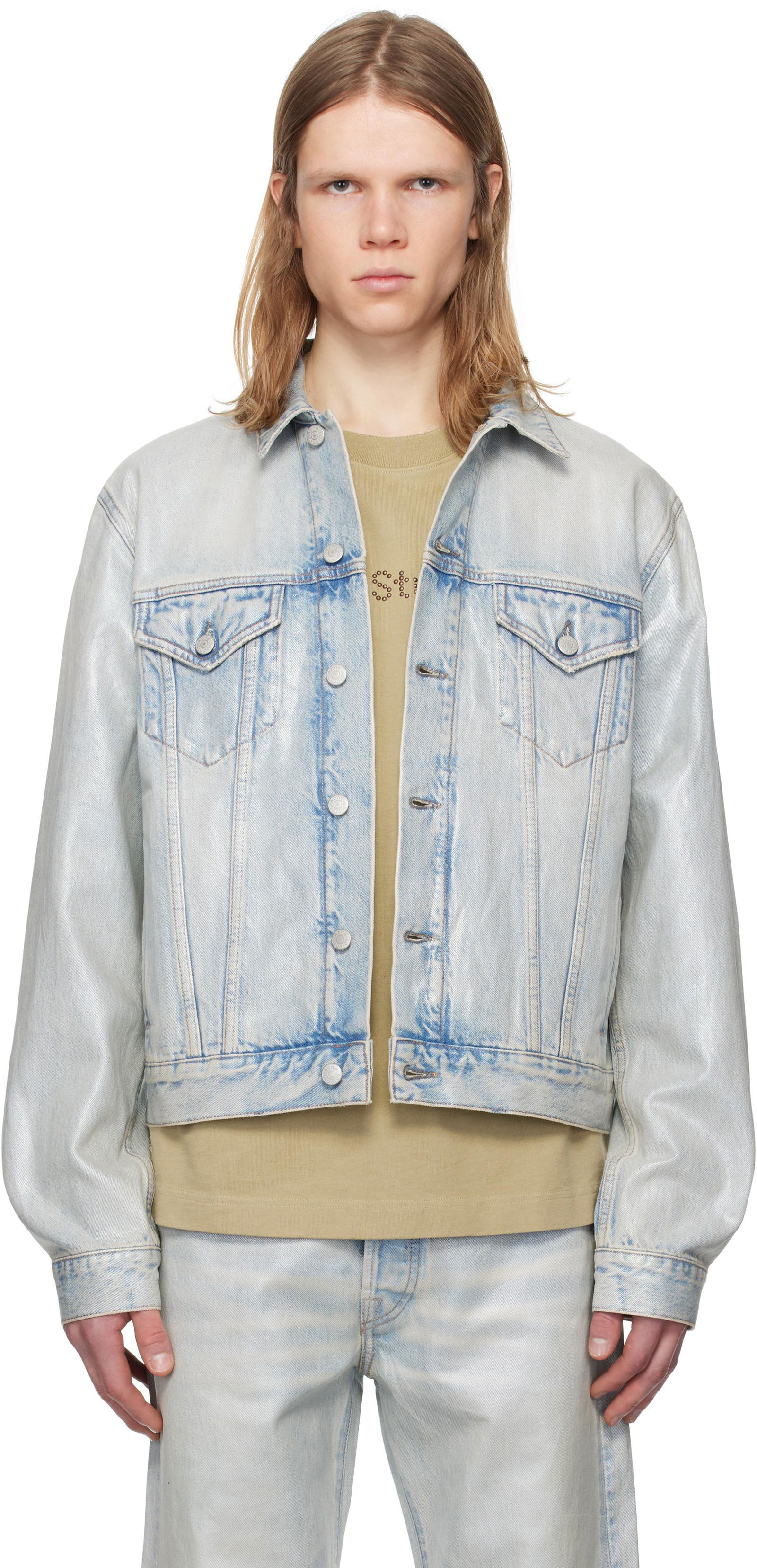 ACNE STUDIOS Coated Denim Jacket | endource