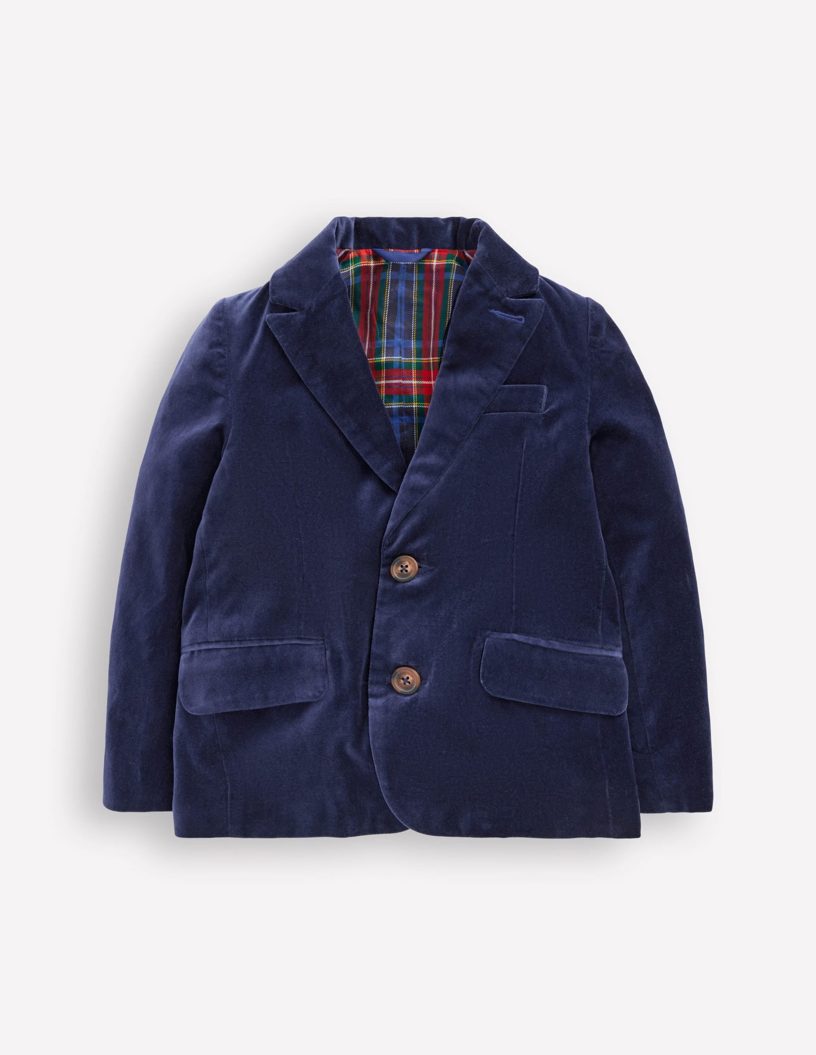 BODEN Classic Velvet Blazer-College Navy Velvet | endource