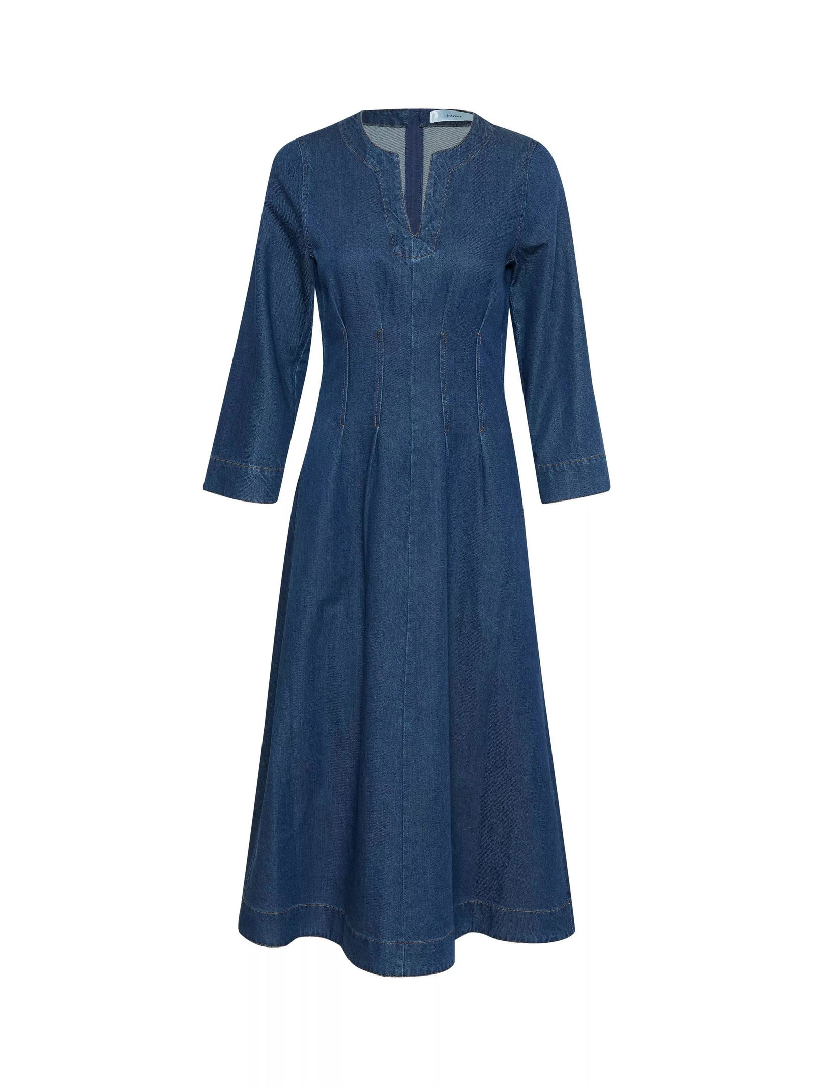 INWEAR Mable V-Notch Denim Dress | endource