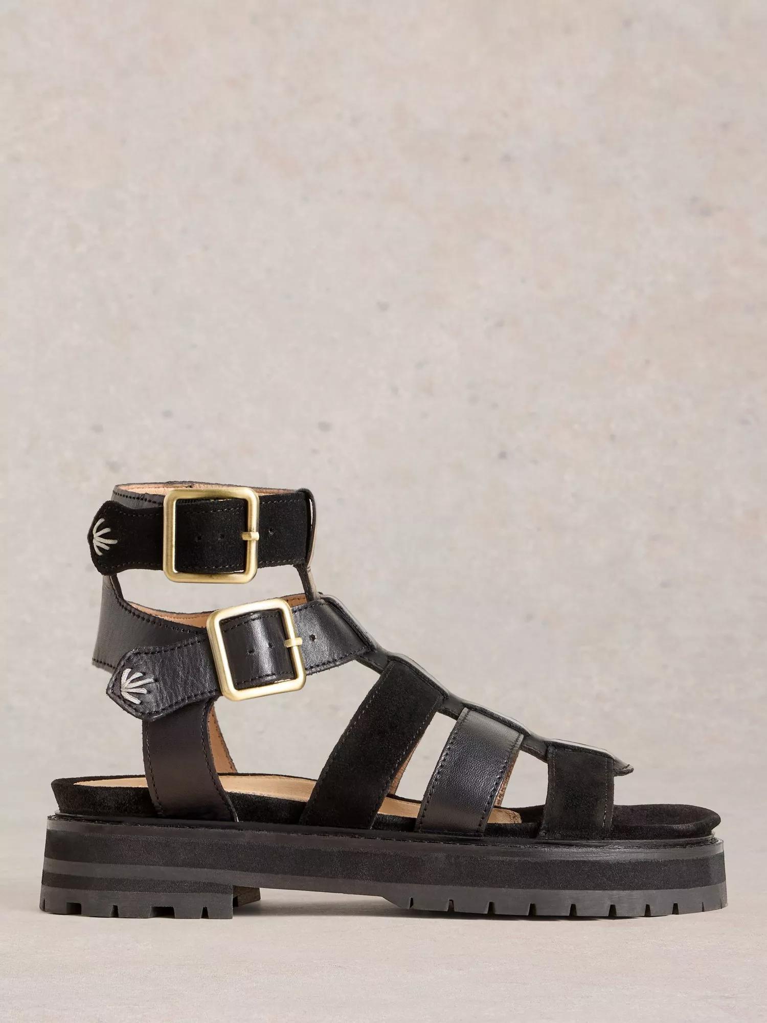 WHITE STUFF Alexa Suede Strappy Platform Sandals | endource