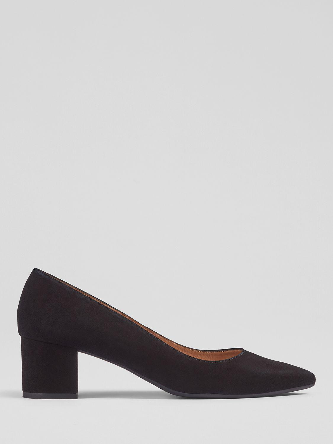 L.K. BENNETT Clara Suede Block Heel Courts | endource