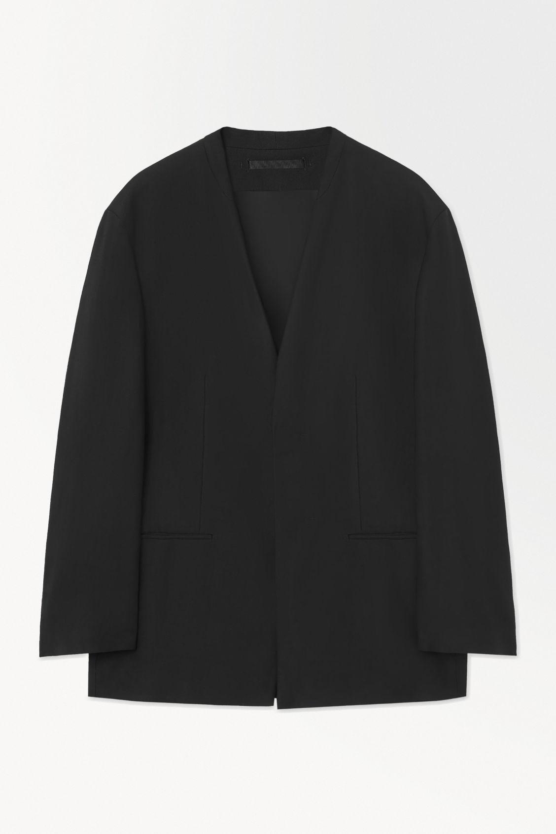 COS The Collarless Wool Blazer | endource