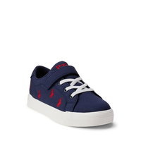 RALPH LAUREN Sutton Polo Pony Canvas PS Sneaker In Navy Canvas | endource
