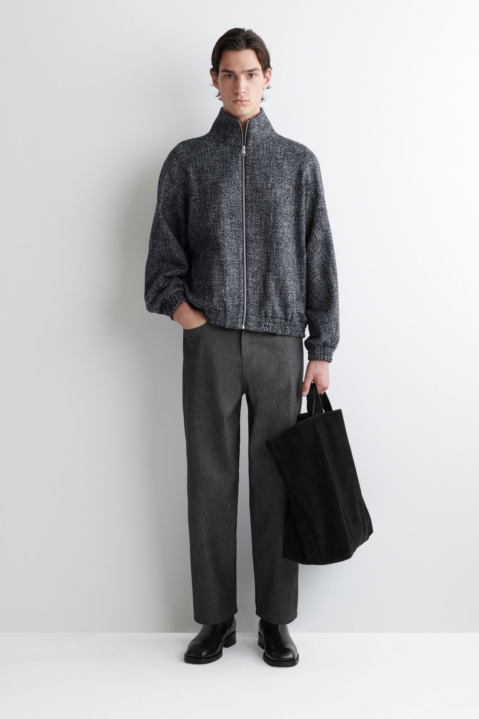 COS TWEED TRACK JACKET | endource