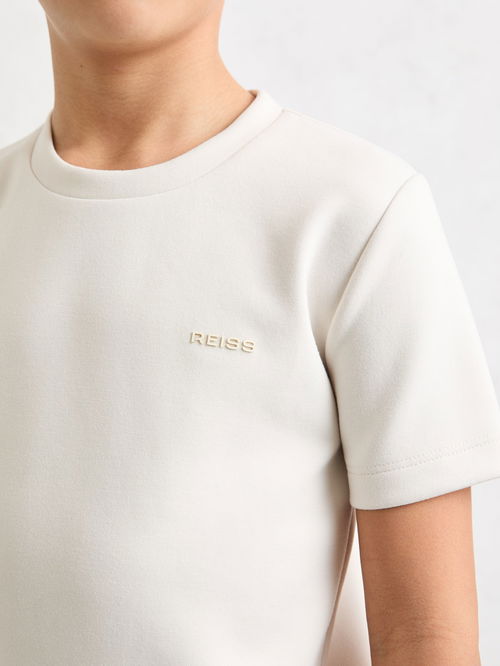 REISS 3-9 Yrs Premium Interlock Logo T-Shirt In Stone | endource