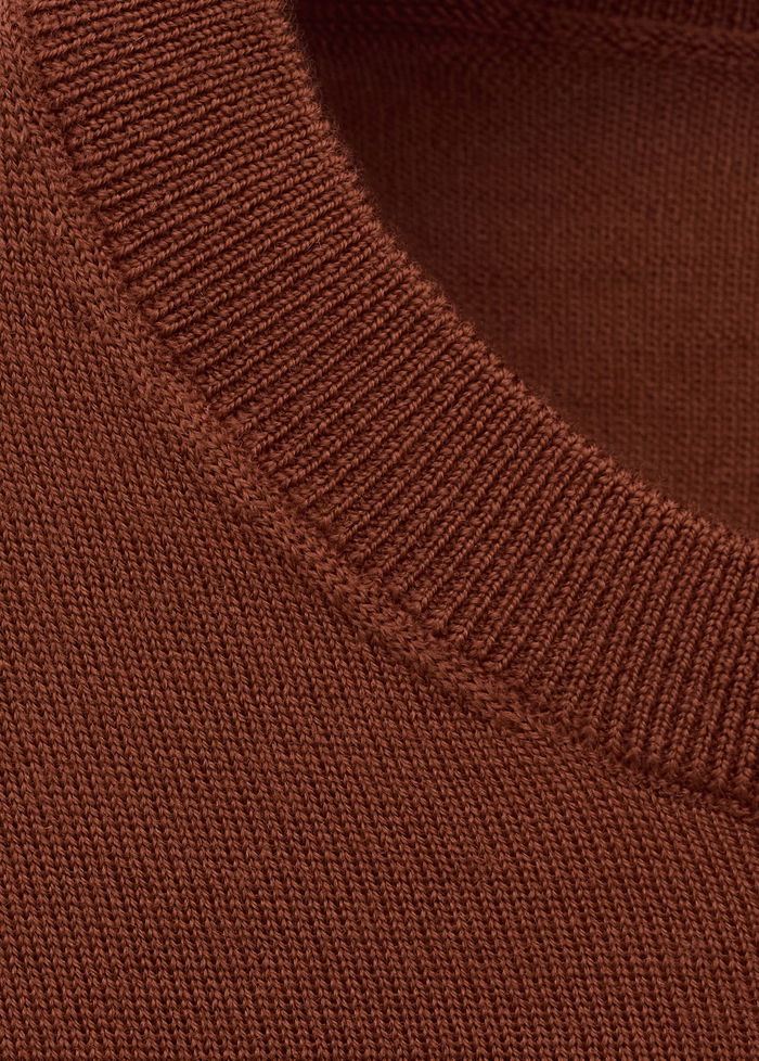 MANGO 100% Wool Round-neck Sweater | endource