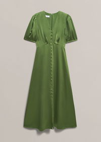 HOBBS Petite Isabelle Textured Satin Dress | endource