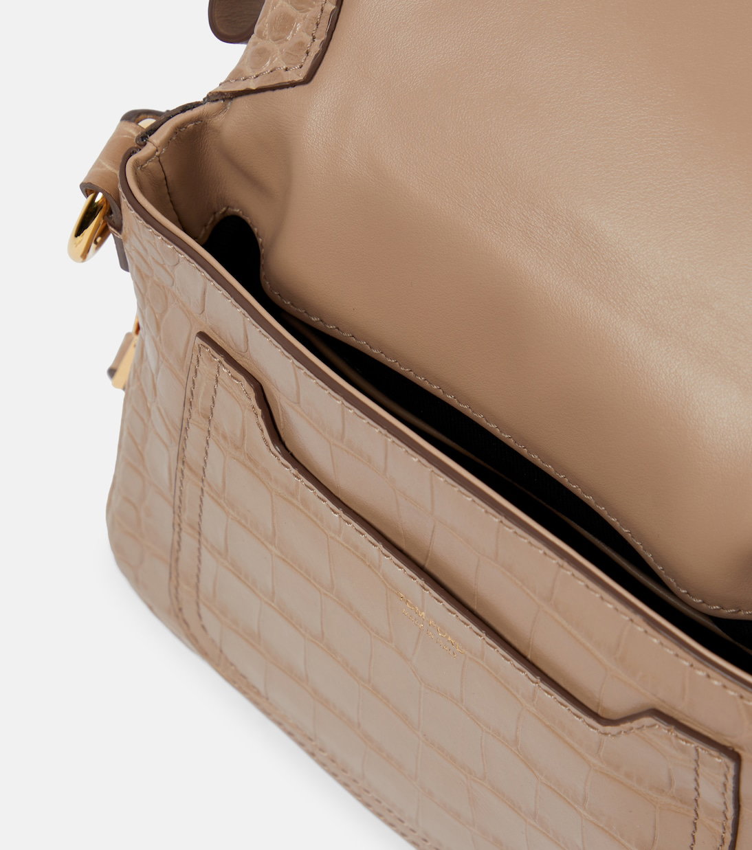 TOM FORD Jennifer Mini Croc-effect Leather Shoulder Bag | endource