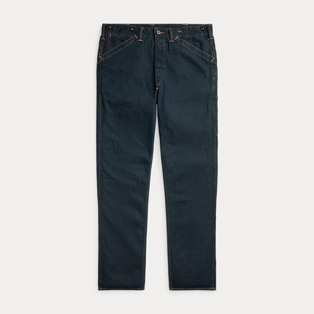 RALPH LAUREN RRL Engineer Fit Indigo Denim Trouser in Blue | endource
