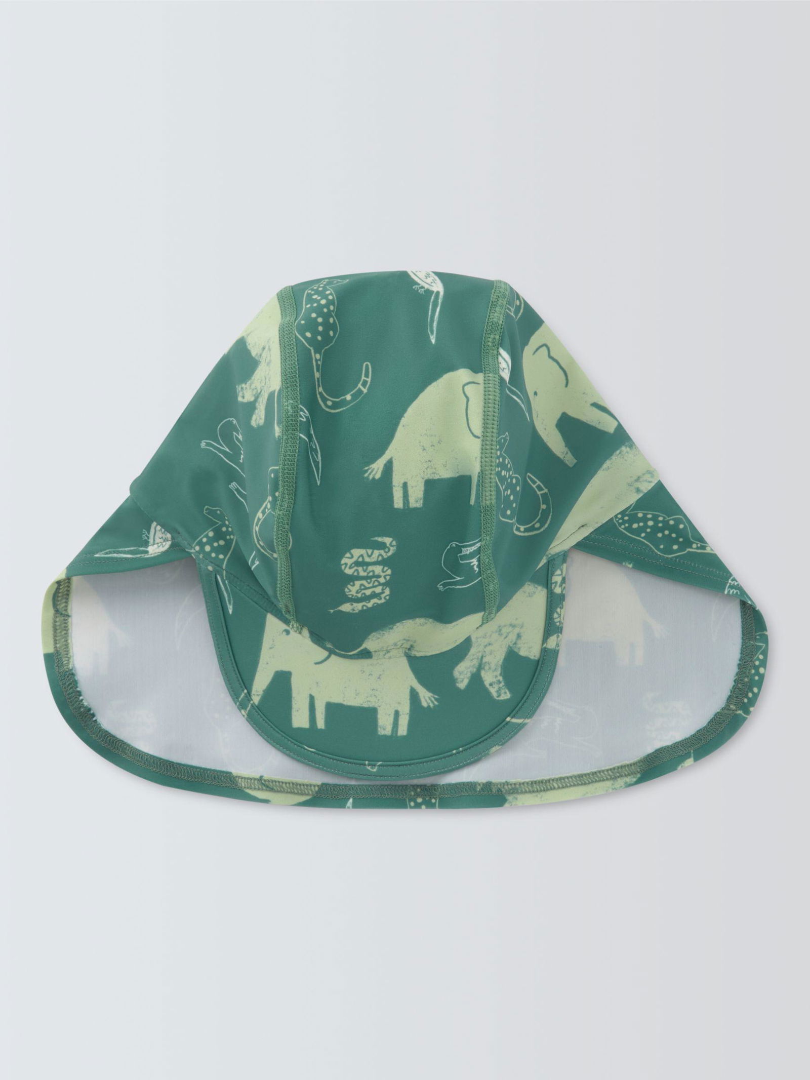 JOHN LEWIS Baby Safari Keppi Hat in Green | Endource