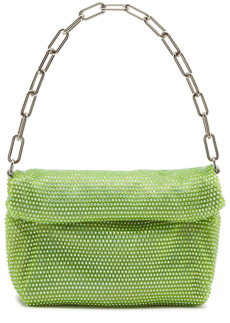 STINE GOYA Paris Crystal-Embellished Mesh Clutch | Endource