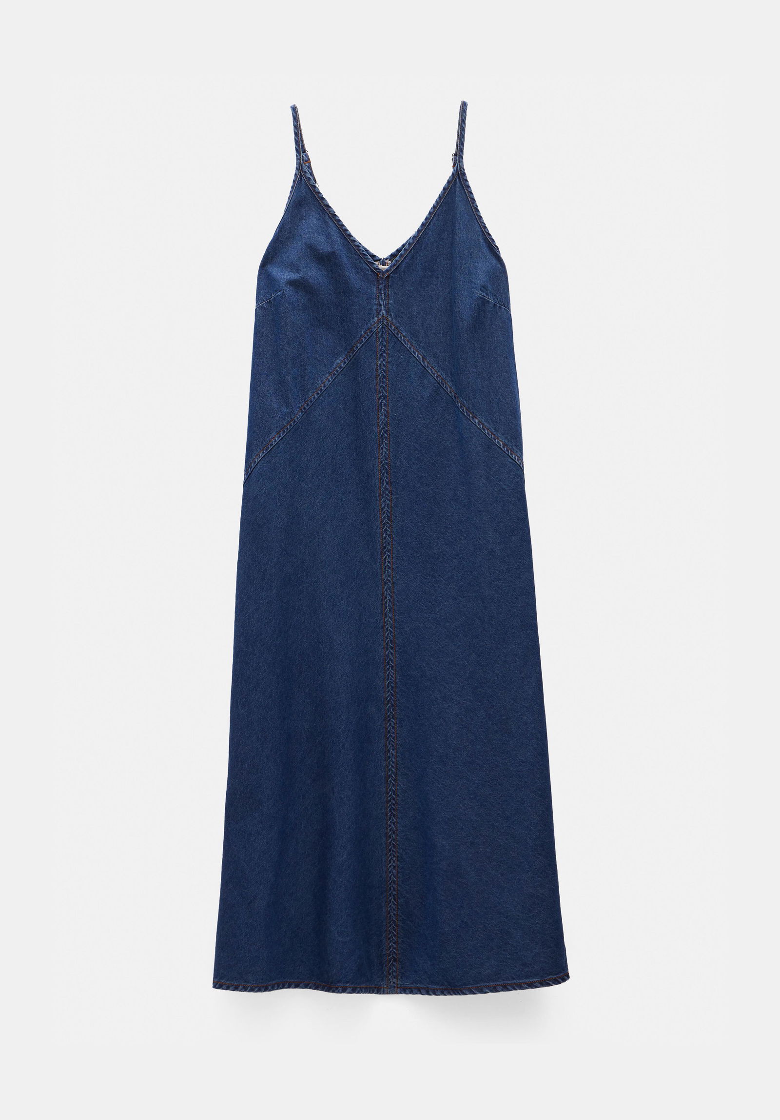 HUSH Denim Maxi Slip Dress | endource
