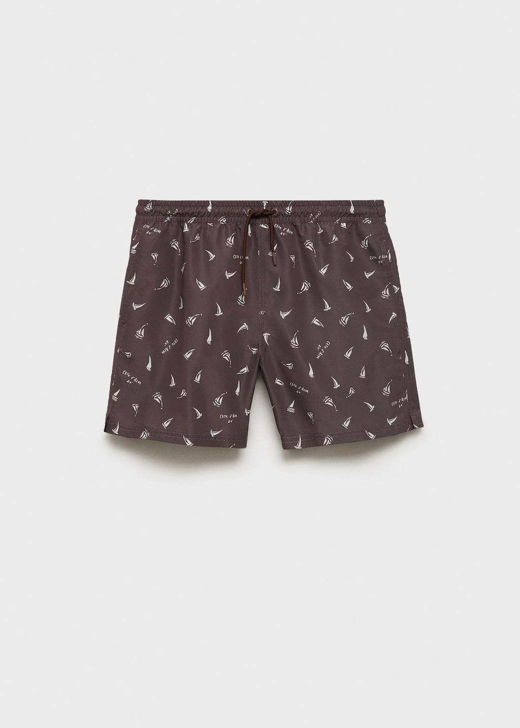 MANGO Swimsuit With Sailboat Print | endource