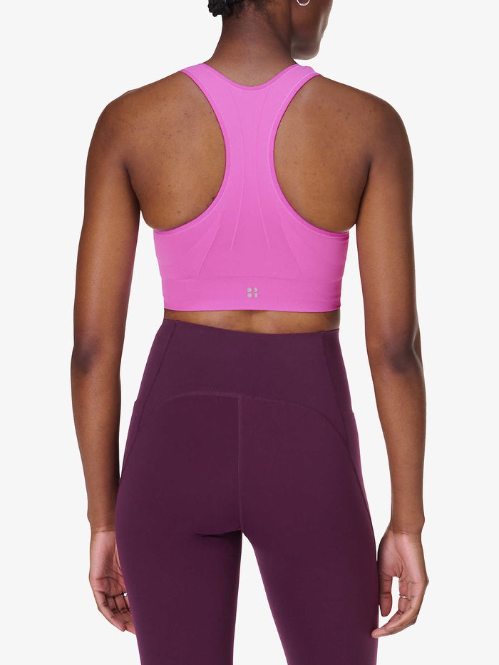 SWEATY BETTY Stamina Seamless Stretch-Woven Sports Bra | endource