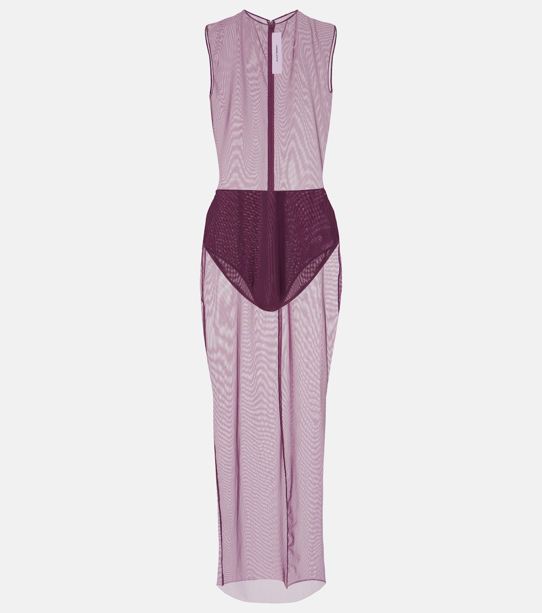 Alex Perry Sheer Mesh Midi Dress | endource