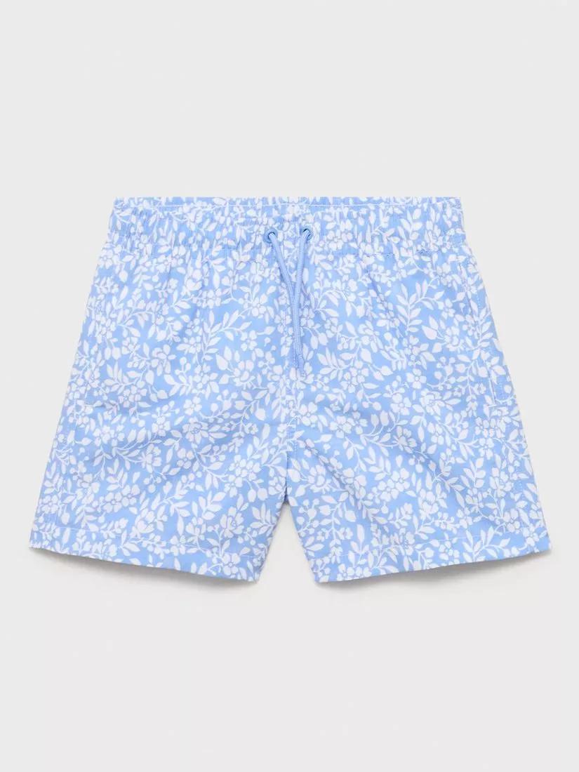 MANGO Kids' Floral Swim Trunks | endource