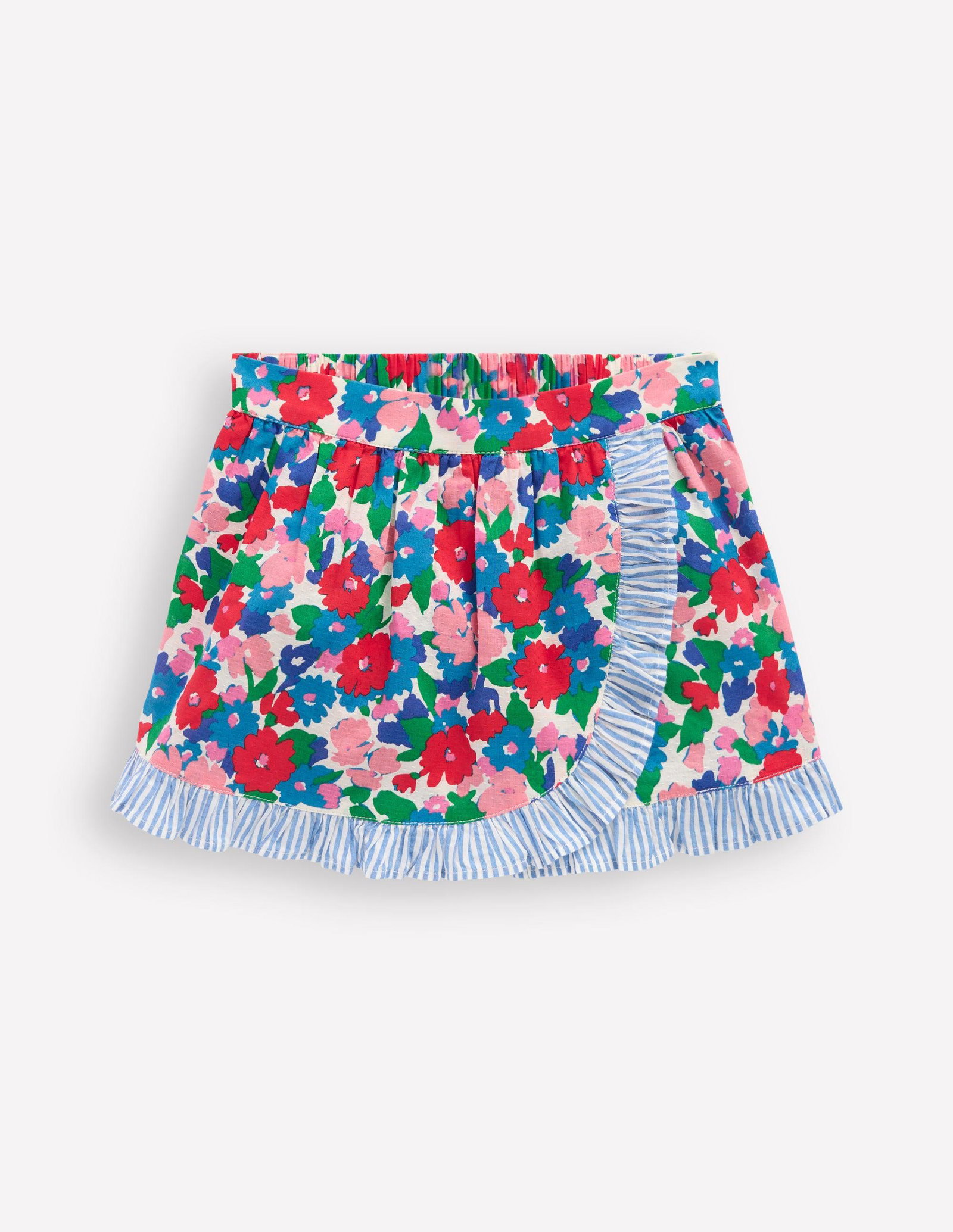 BODEN Wrap Frill Skort-Multi Flower Bunch | endource