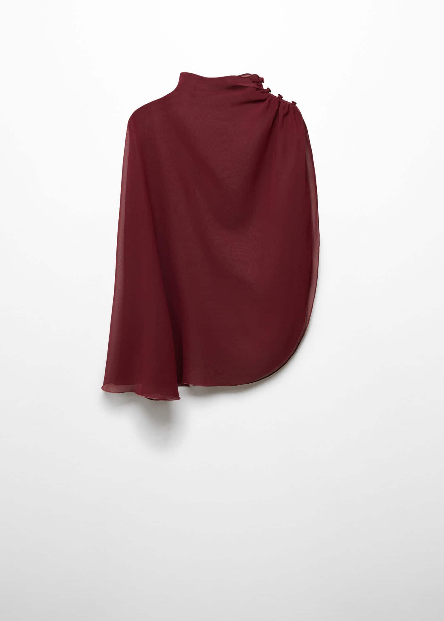 MANGO Flowing Cape Blouse | Endource