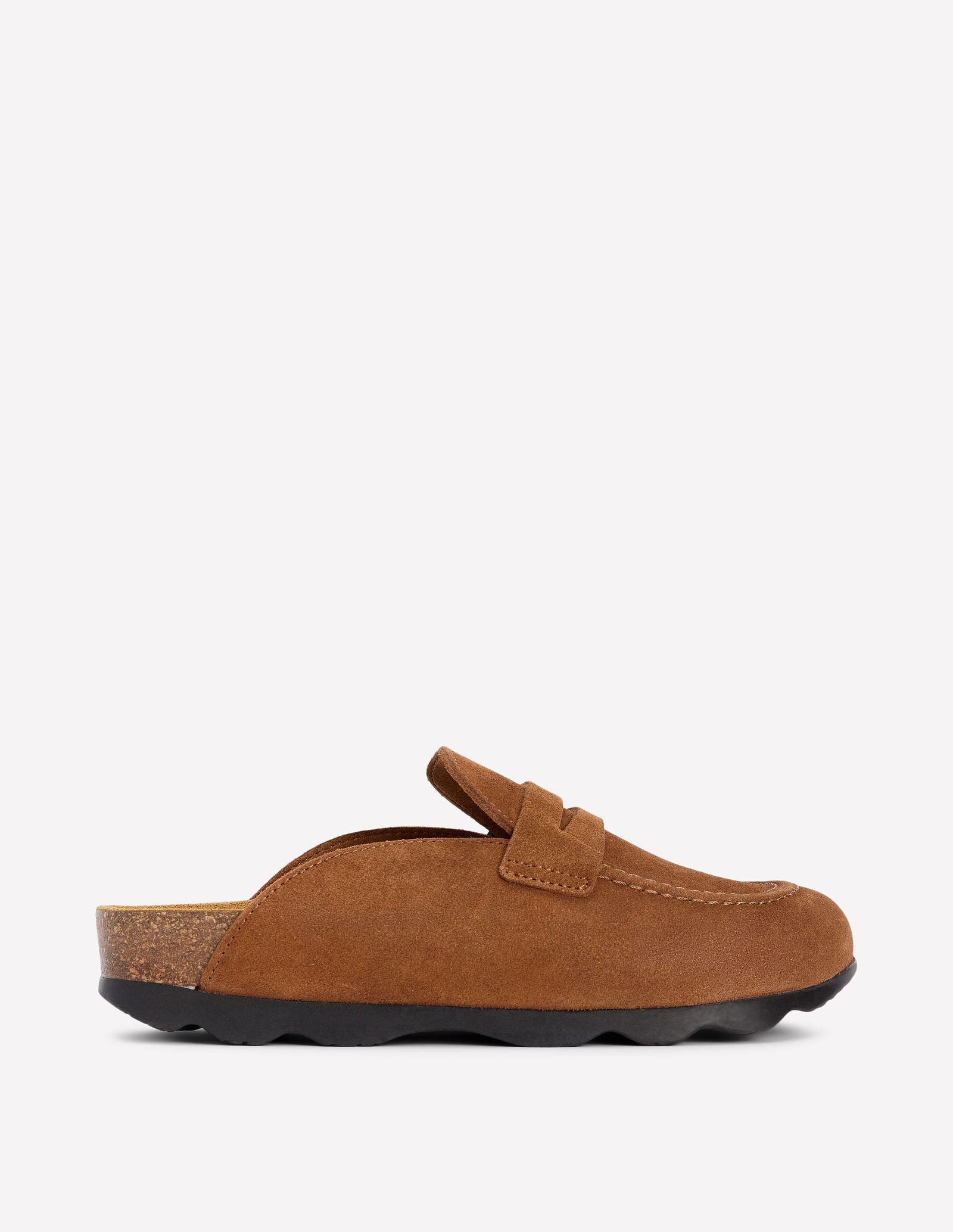 BODEN Suede Mule Clog-Raw Umber | endource