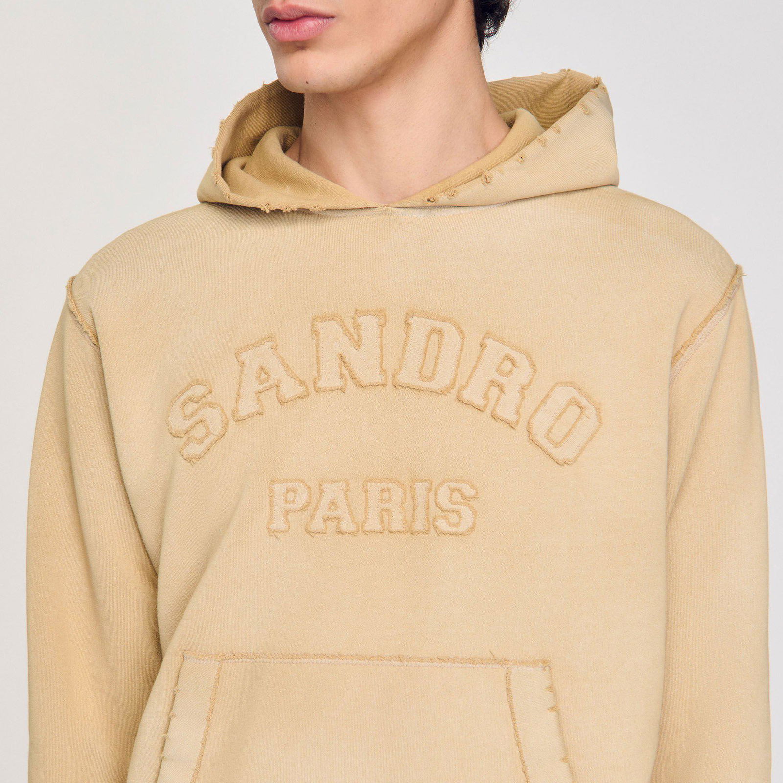 SANDRO Patch Hoodie | endource