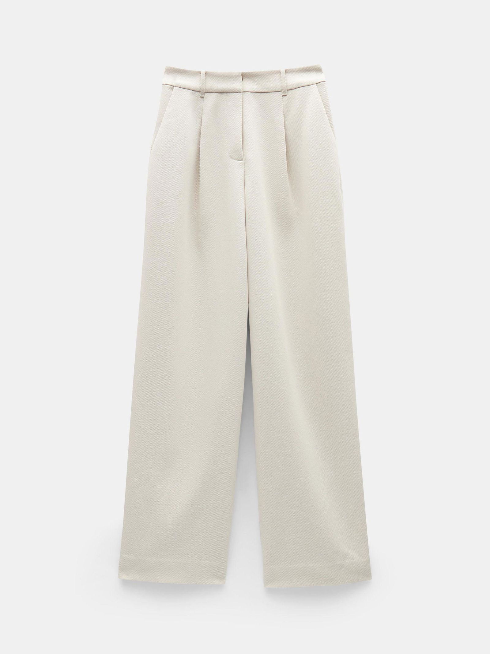 HUSH Tabitha Twill Straight Trousers | endource