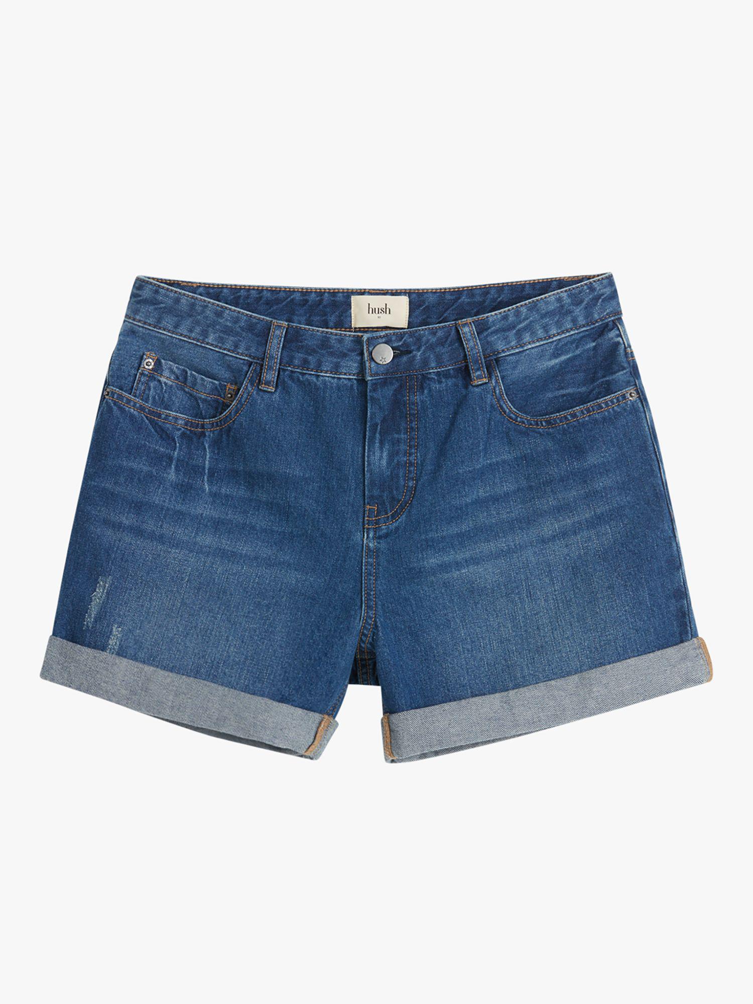 HUSH Turn Up Cuff Denim Shorts | endource