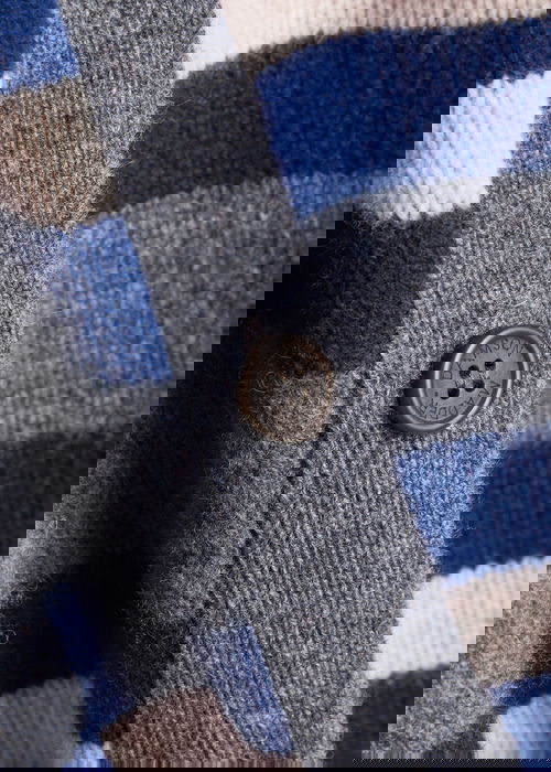 DAMSON MADDER Didi Striped Layered Wool Cardigan | endource