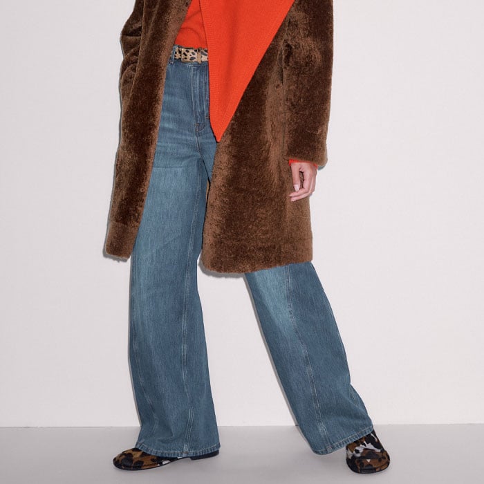 ME+EM Relaxed Straight Insert Jean Dark Wash | endource