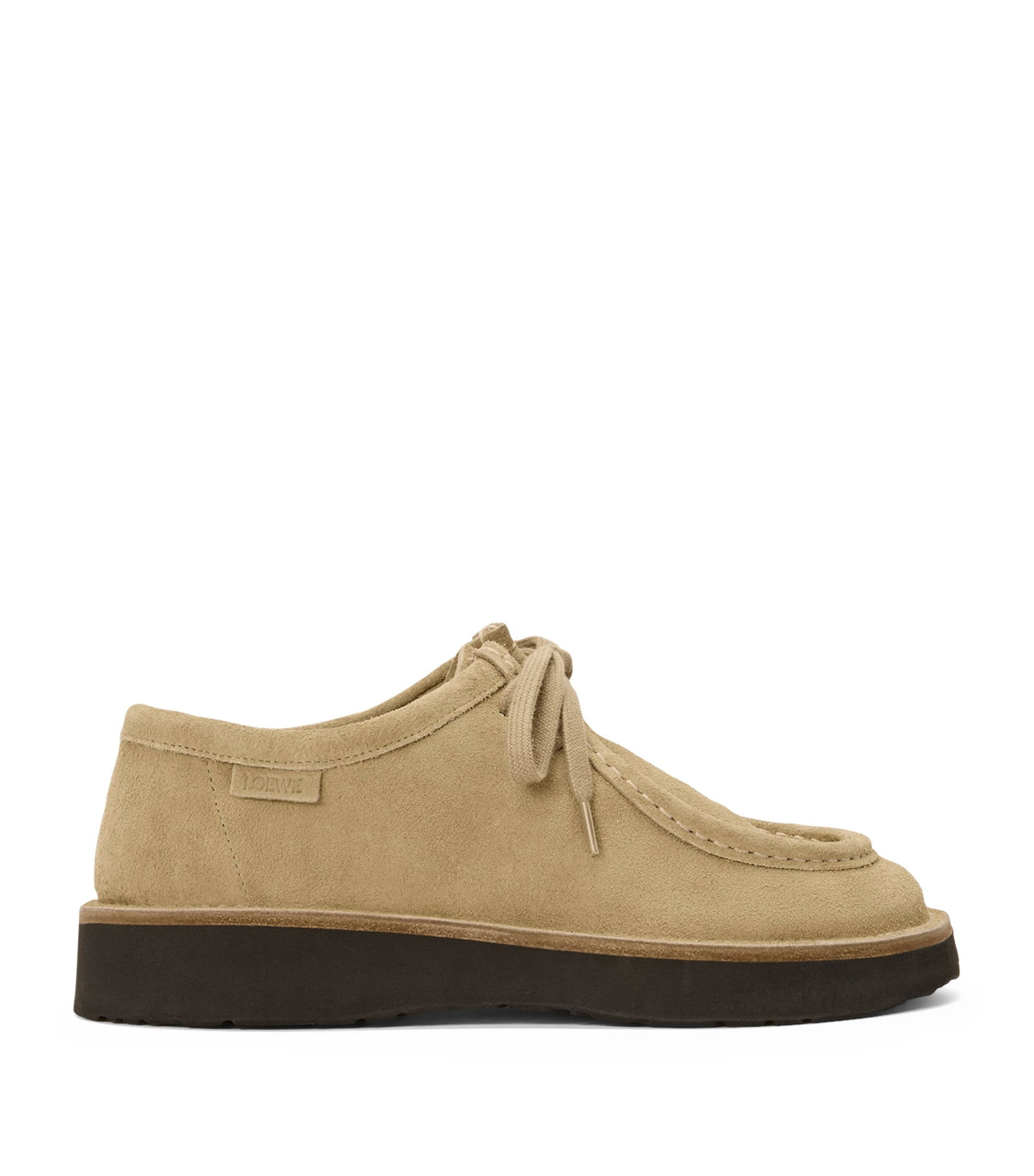 LOEWE Suede Wide-Toe Faro Shoes | endource
