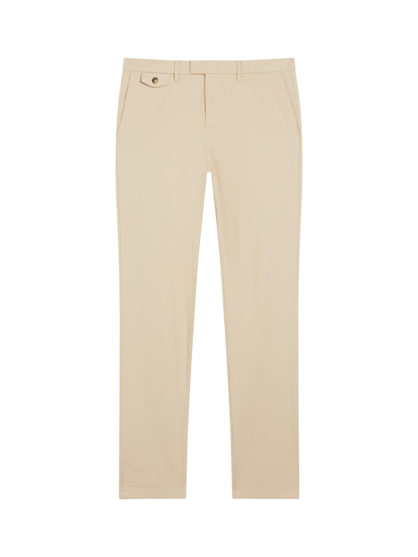 TED BAKER Slim Fit Textured Chino Trouser in STONE | Endource