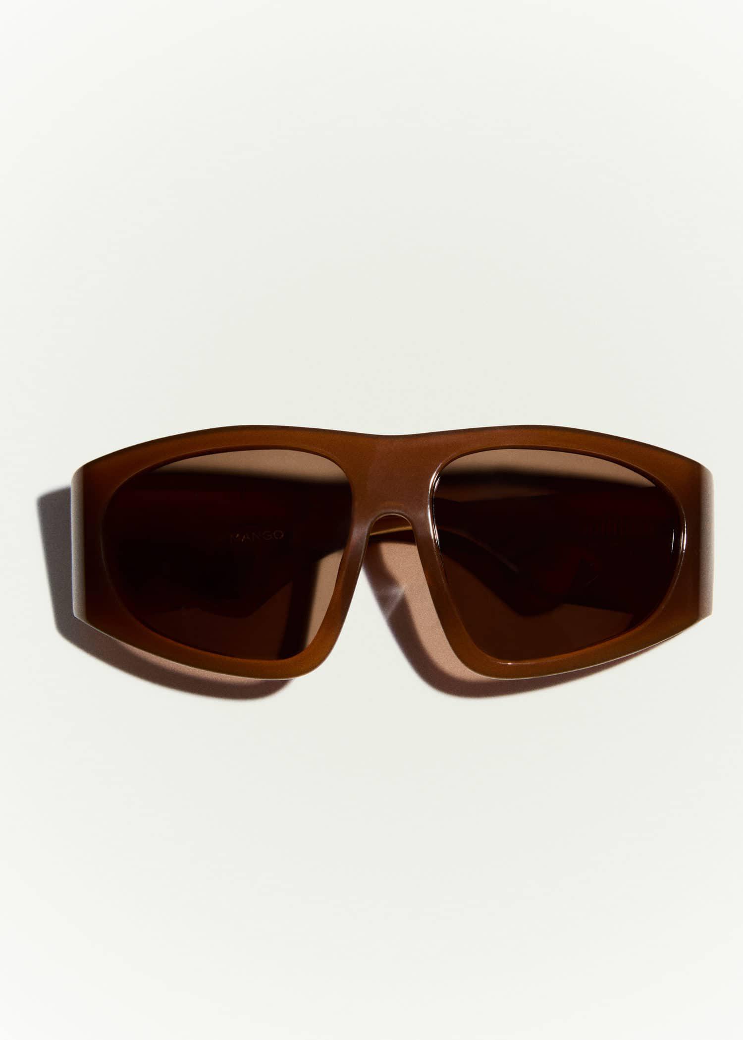 MANGO Aviator Sunglasses in Brown | Endource