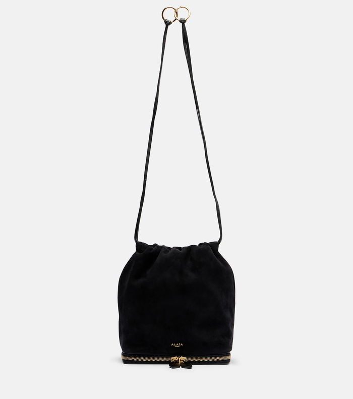 Alaïa Le Pochon Suede Bucket Bag | endource