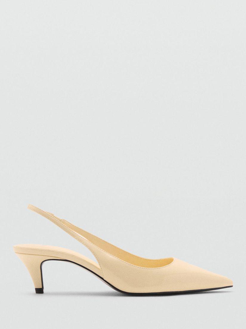 MANGO Landa Mid Heel Shoes in Yellow | endource