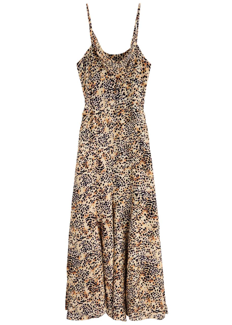 ISABEL MARANT Manelia Leopard-Print Maxi Slip Dress | Endource