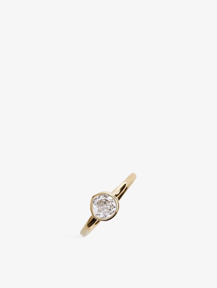 MONICA VINADER Siren™ Solitaire 0.5ct Lab-Grown Diamond 14ct Yellow ...