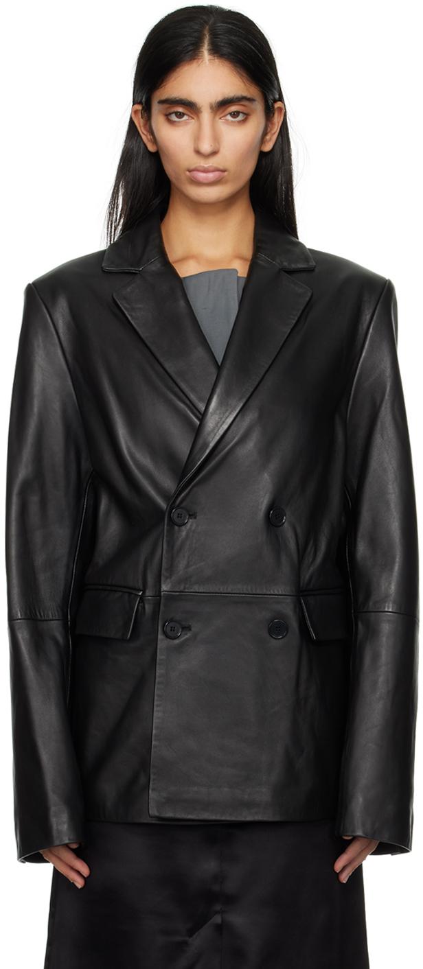 LOULOU STUDIO Davao Leather Jacket | endource