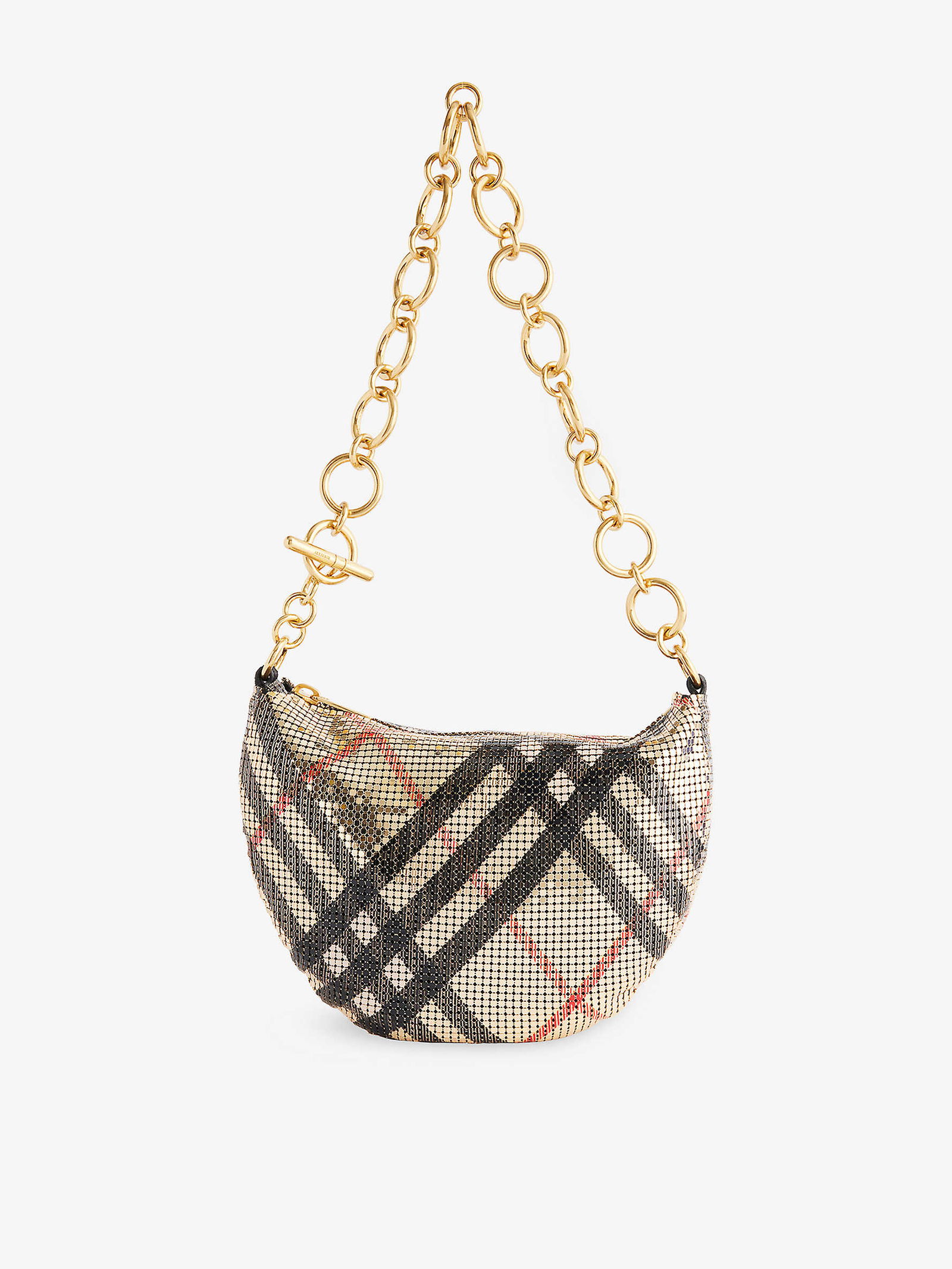 BURBERRY Chainmail Brass Shoulder Bag | endource