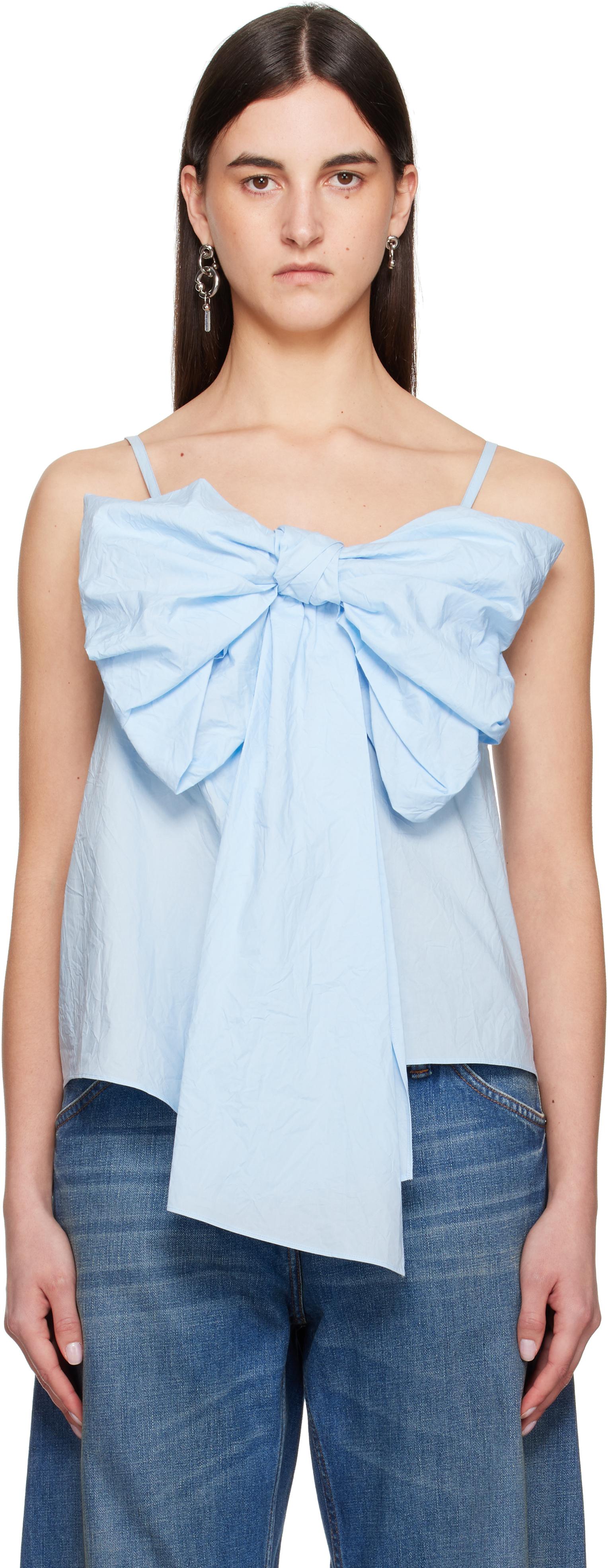 ACNE STUDIOS Bow Strap Top | endource