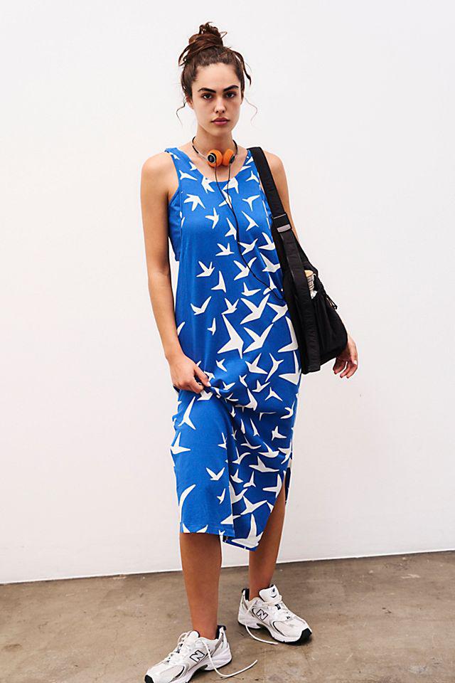 FREE PEOPLE FP Movement - Hot Shot Twist Back Printed Maxi in Flying ...