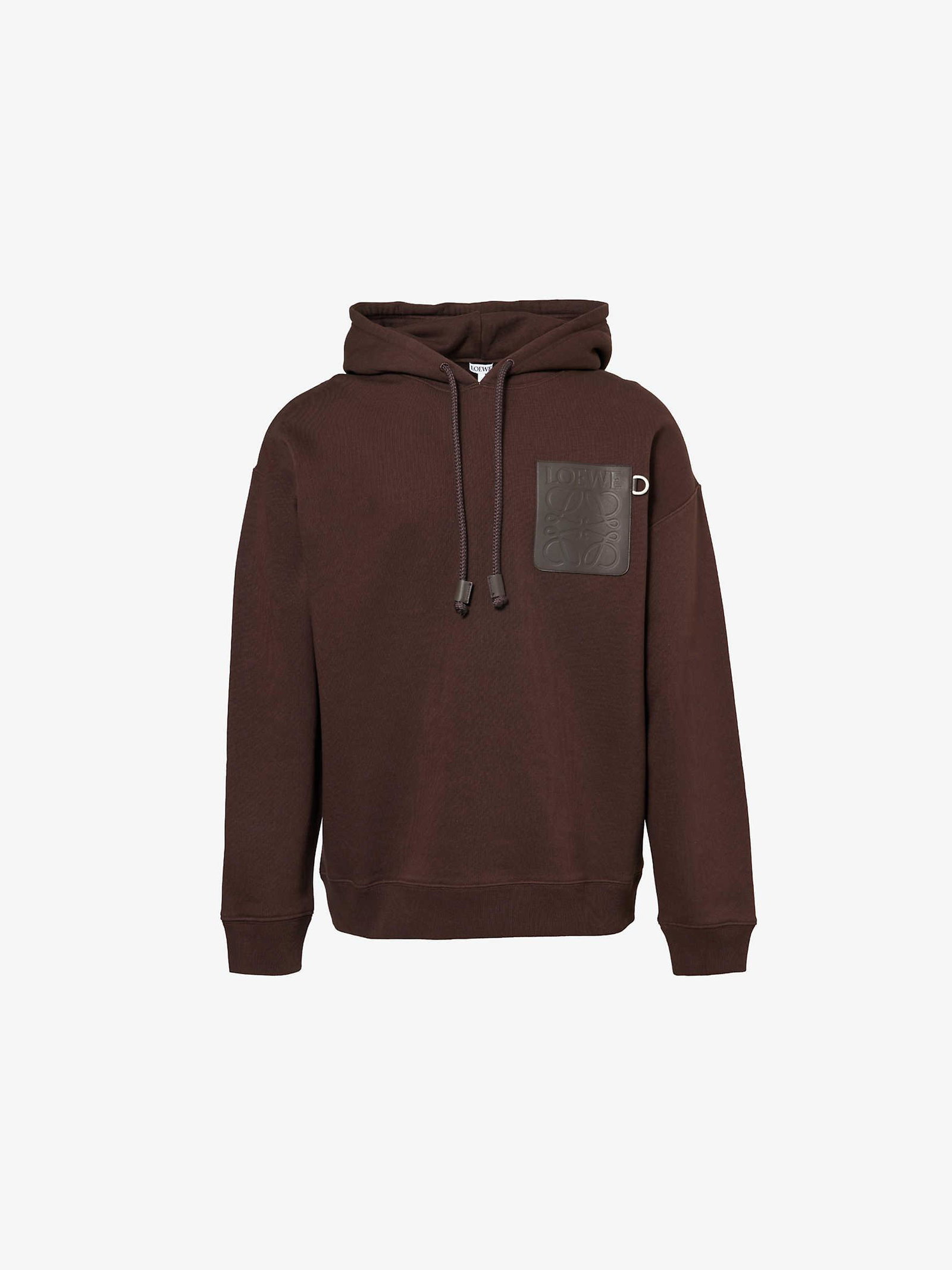 LOEWE Monogram-Patch Relaxed-Fit Cotton-Jersey Hoody | endource