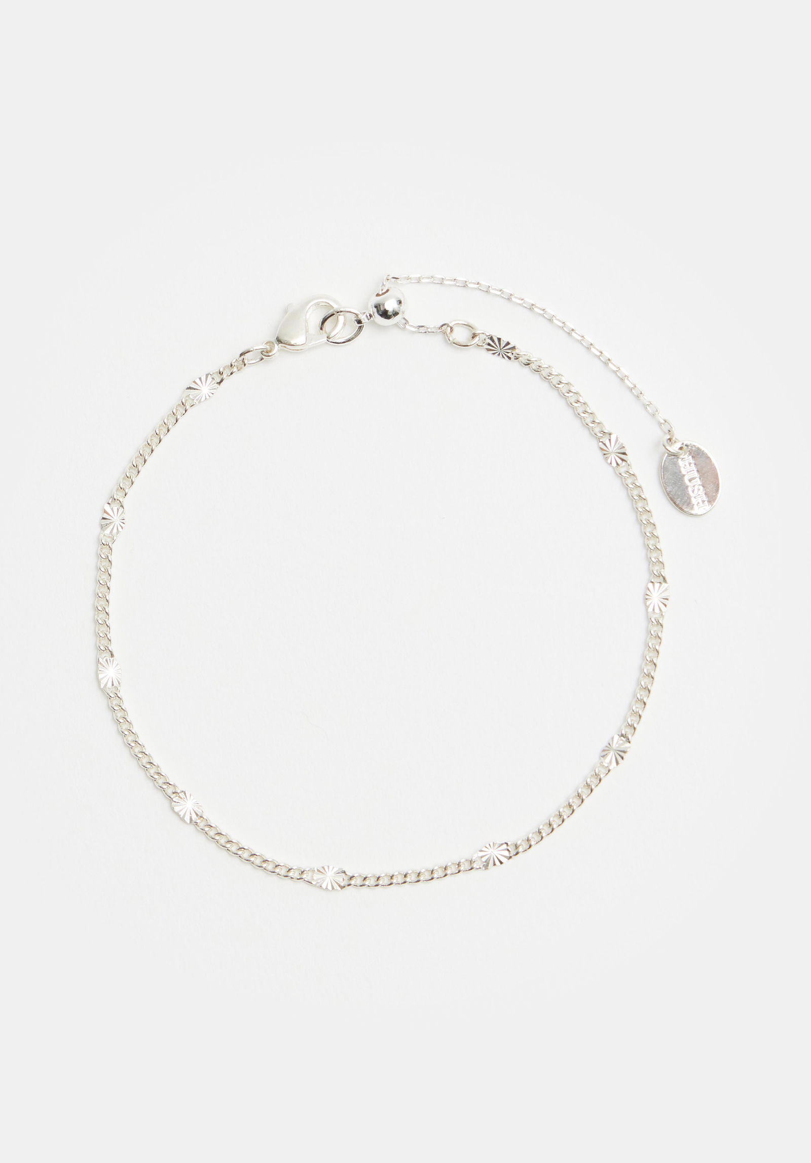 HUSH Violet Chain Bracelet in Silver | endource