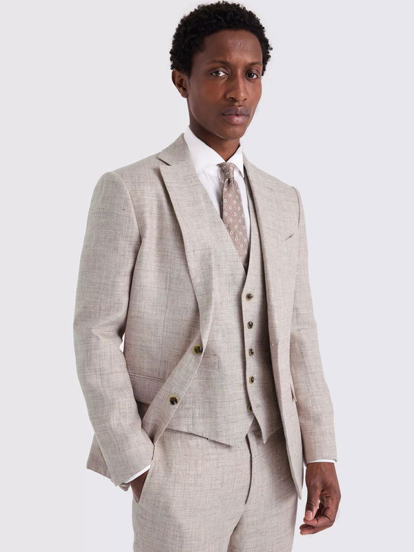 MOSS Tailored Fit Linen Suit Jacket | endource
