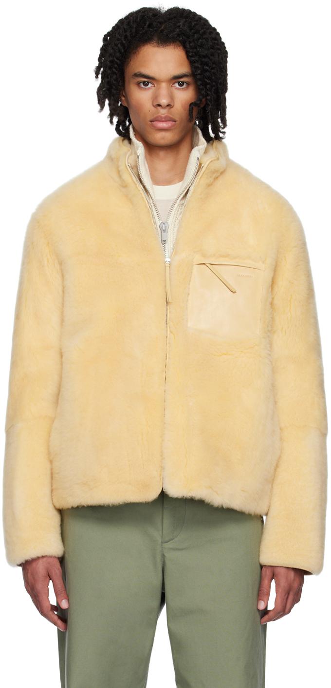 JIL SANDER Embossed Shearling Jacket | Endource