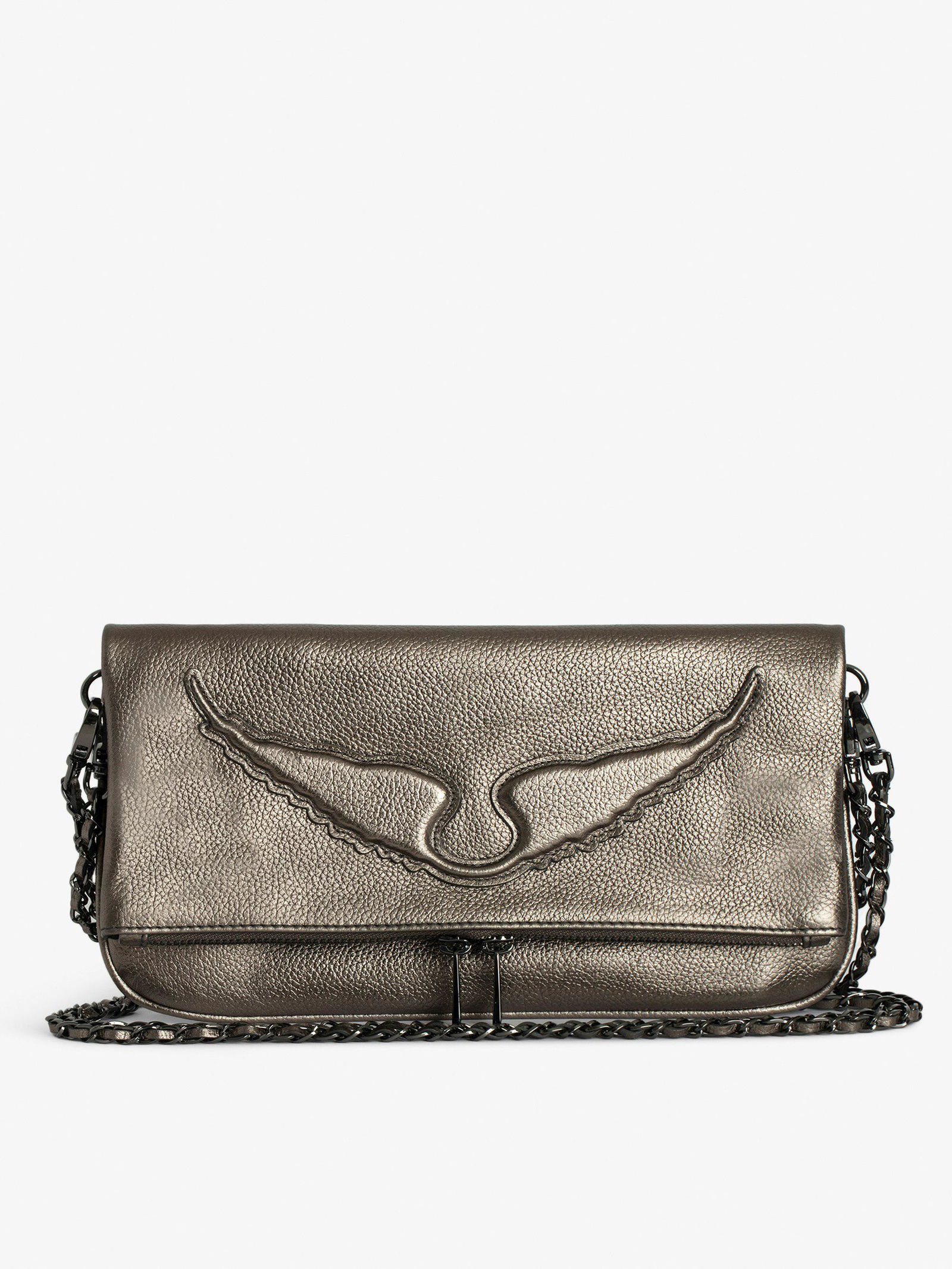 ZADIG & VOLTAIRE Rock Clutch in Gun | endource