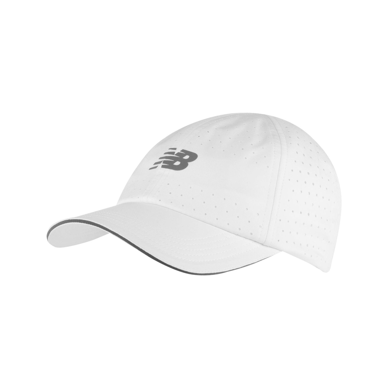 NEW BALANCE Unisex 6 Panel Pro Run Hat in White | endource