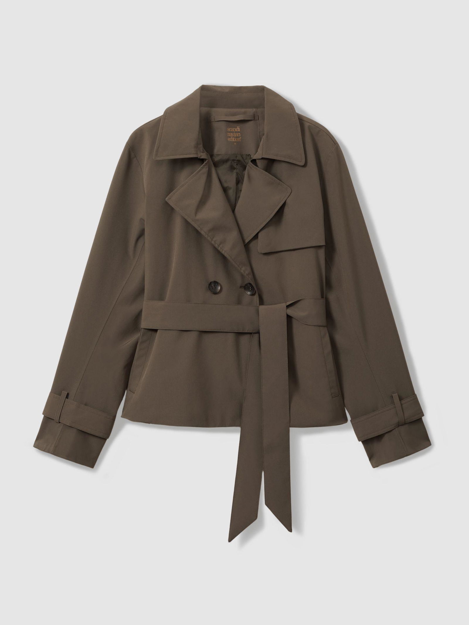 SCANDINAVIAN EDITION Node Cropped Trench Coat | endource