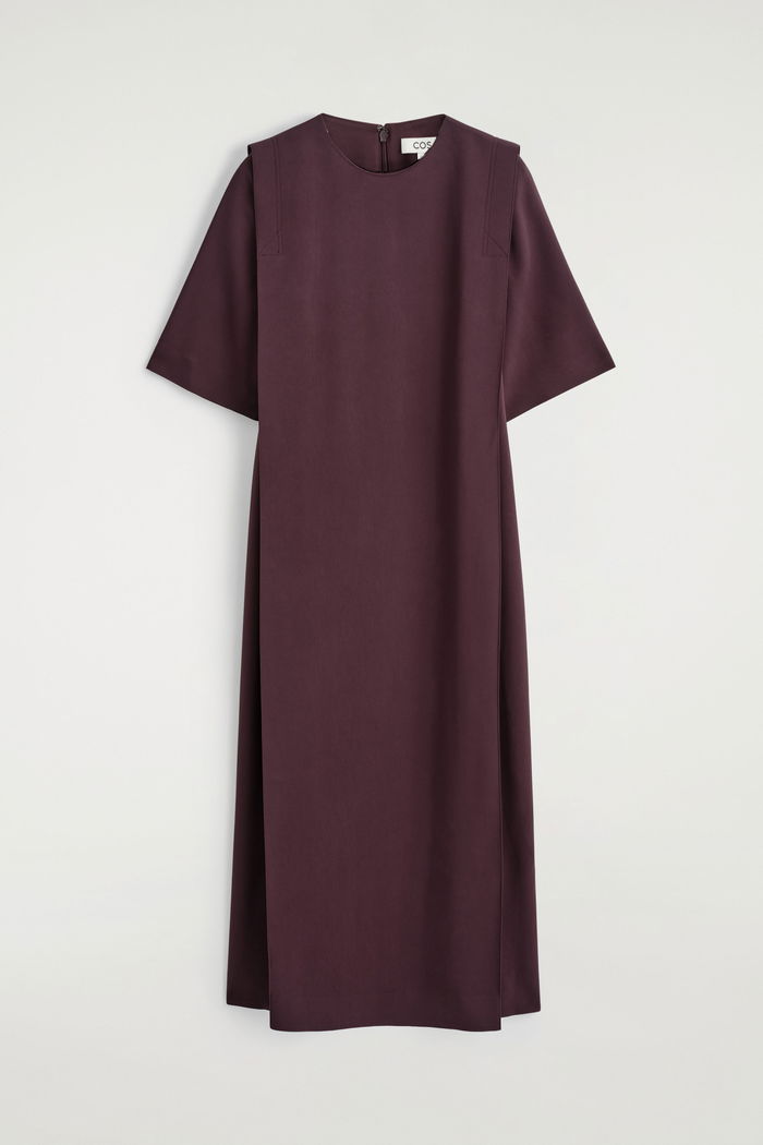 COS Layered Straight-Cut Midi Dress | endource