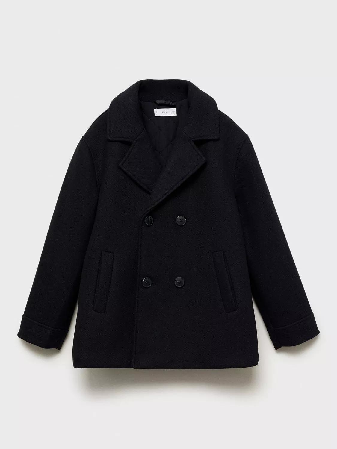 MANGO Pablo Coat in Navy | endource