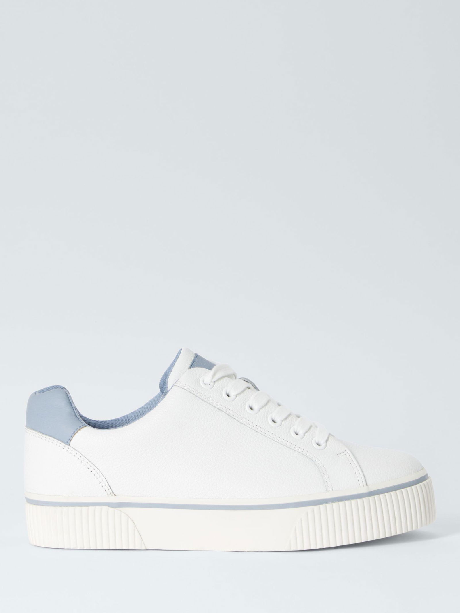 JOHN LEWIS ANYDAY Anyday - Edris Leather Vulcanised Flatform Trainers ...