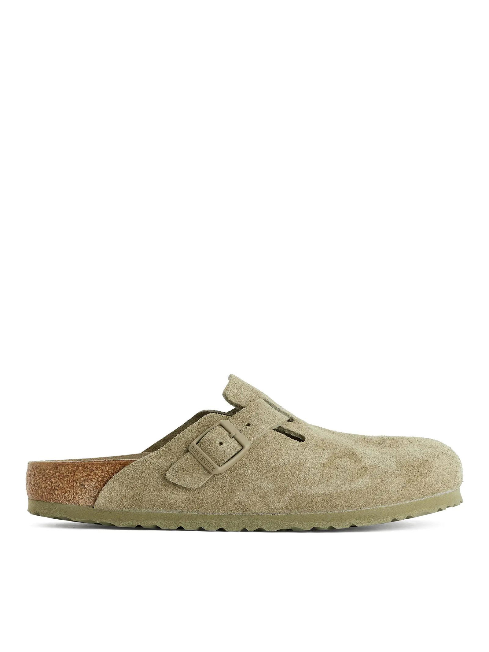 BIRKENSTOCK Boston Sandals in Faded Khaki | endource